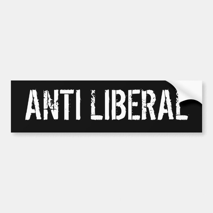 ANTI LIBERAL BUMPER STICKER | Zazzle.com