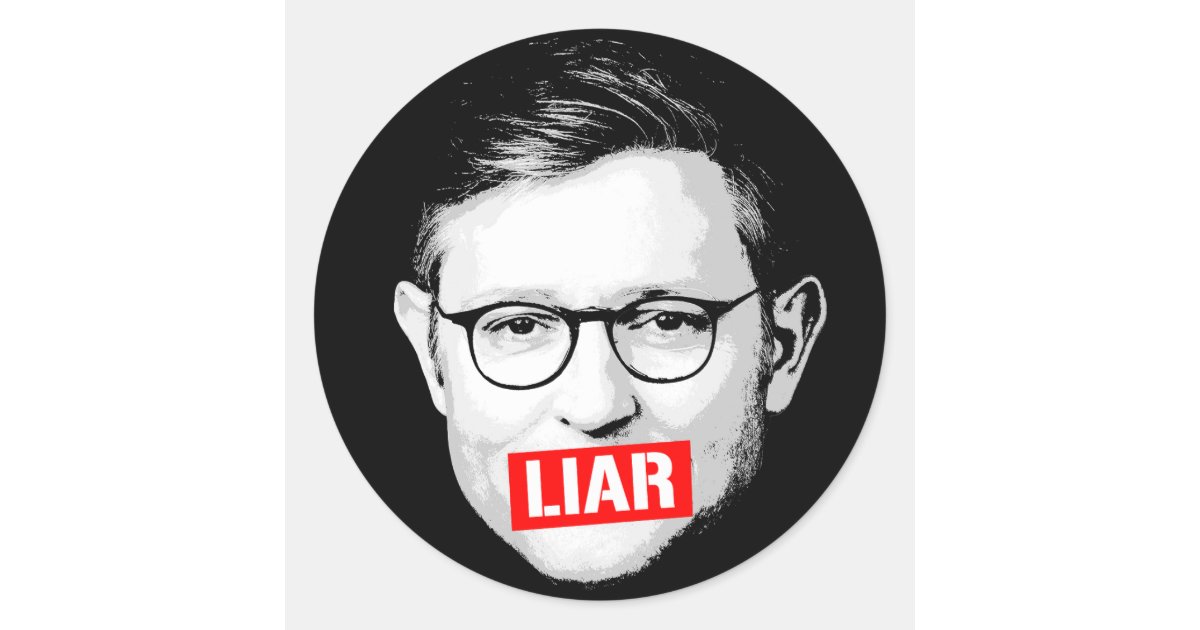 Anti Mike Johnson Liar Sticker | Zazzle