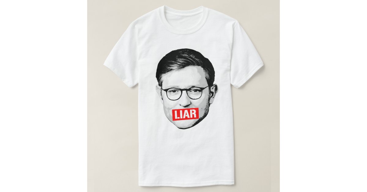 Anti Mike Johnson Liar Sticker T-Shirt | Zazzle