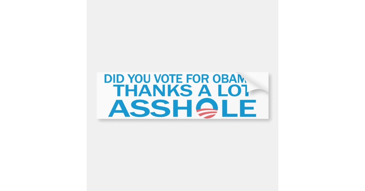 Anti Obama Bumper Sticker | Zazzle