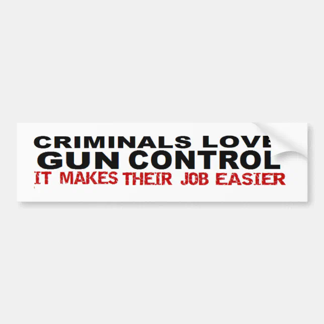 Anti Obama Criminal Gun Control Political Bumper Sticker | Zazzle