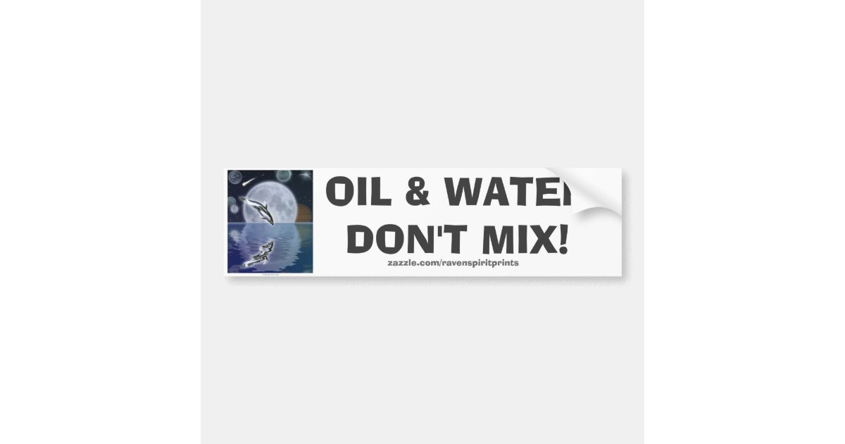 ANTI-POLLUTION BREACHING DOLPHIN Bumper Sticker | Zazzle
