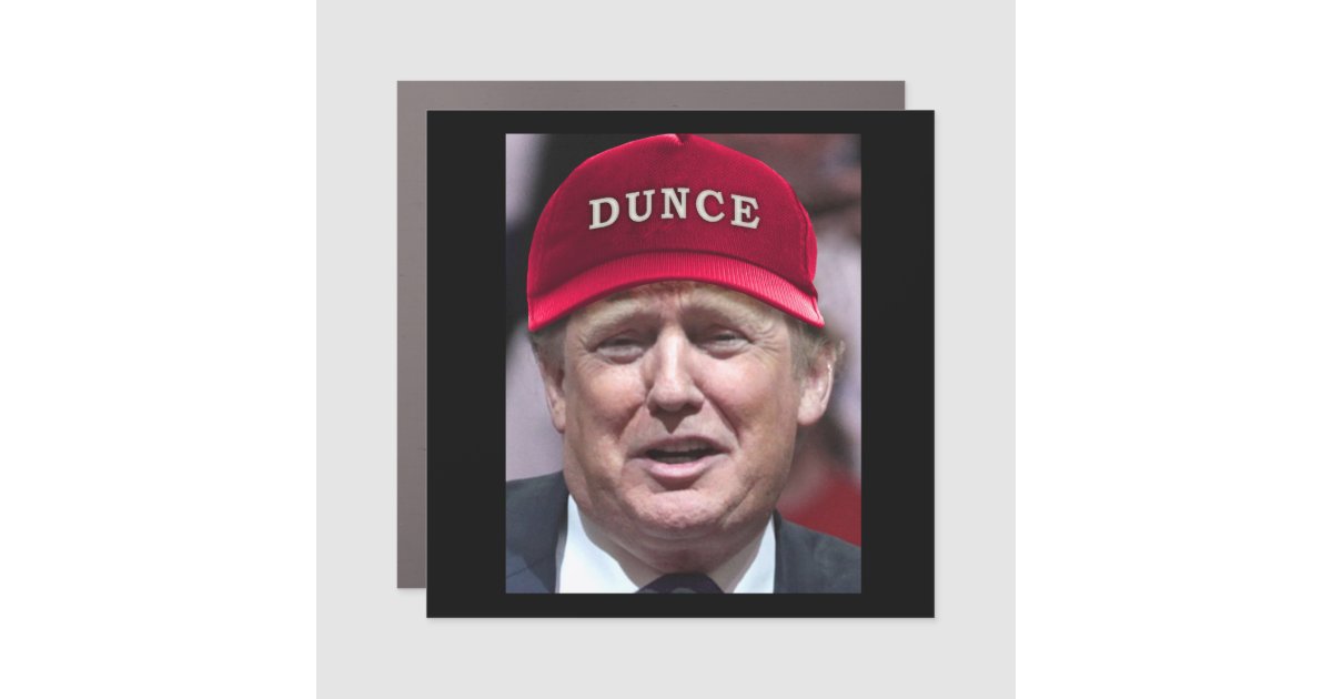 Anti President Donald Trump Dunce Hat Car Magnet | Zazzle