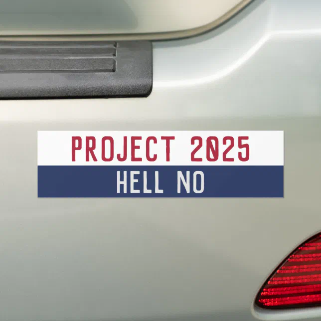Anti Project 2025 Pro Freedom Democratic Party Bumper Sticker | Zazzle