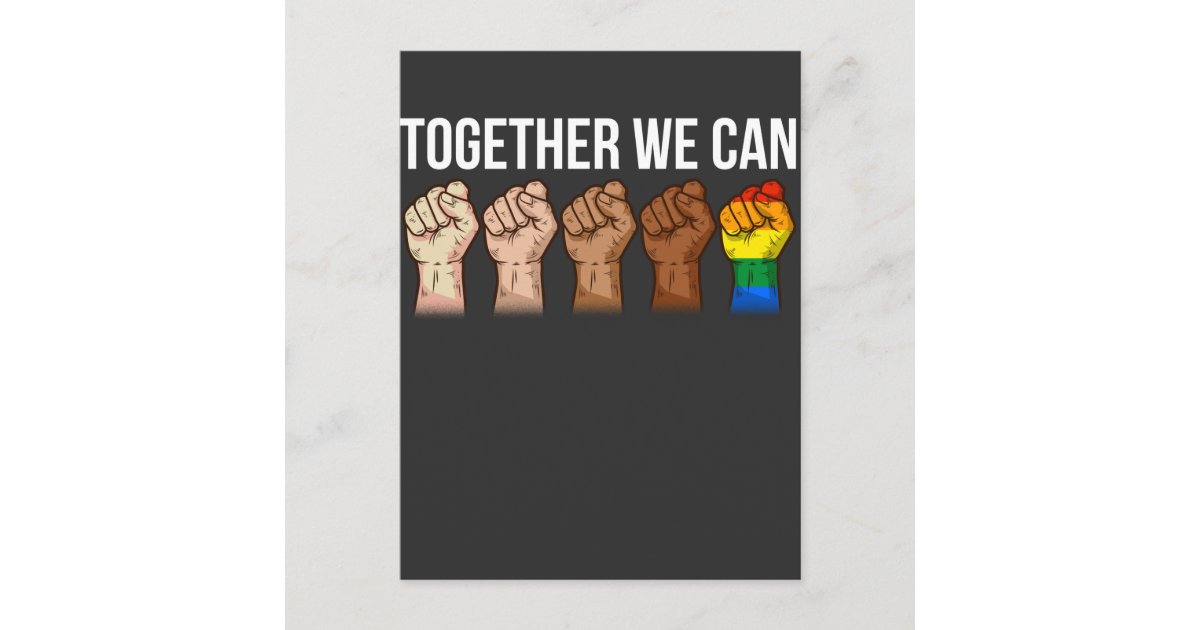 Anti Racism Art Black Lgbtq Human Rights Activist Postcard | Zazzle