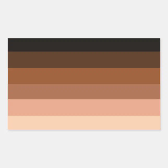 Anti-Racism BIPOC Pride Flag Rectangular Sticker | Zazzle