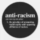 Anti-Racism Definition Classic Round Sticker | Zazzle
