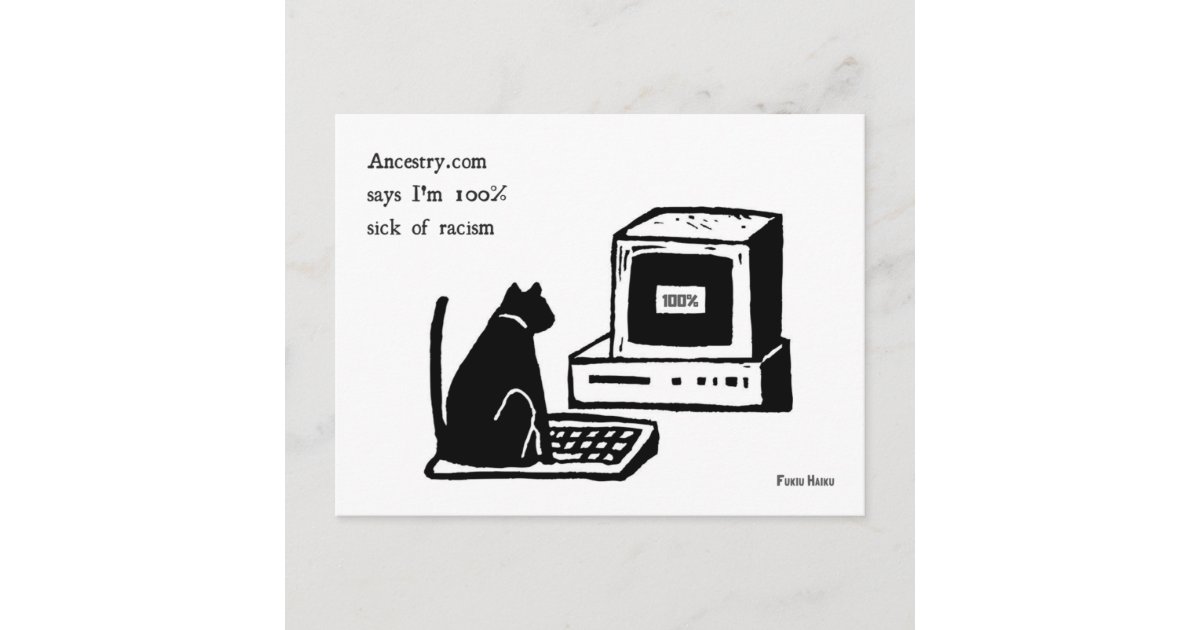Anti-Racism Haiku Postcard | Zazzle