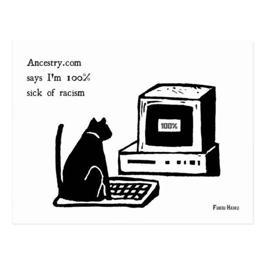 Anti-Racism Haiku Postcard | Zazzle.com