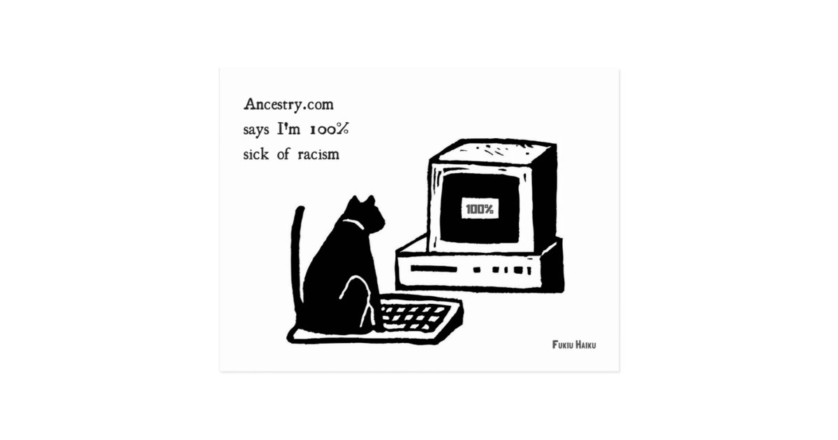 Anti-Racism Haiku Postcard | Zazzle.com