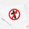 Anti-Religion Large Sticker | Zazzle