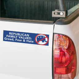 Anti Republican Bumper Sticker | Zazzle