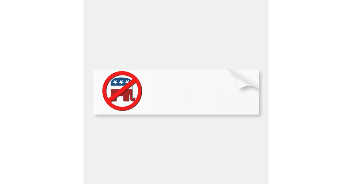 Anti-Republican- Fight the Right Bumper Sticker | Zazzle