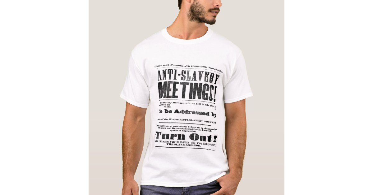 Anti Slavery T-Shirt | Zazzle.com