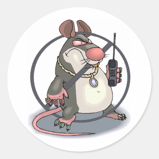 Anti-Snitch No Rats Sticker | Zazzle.com