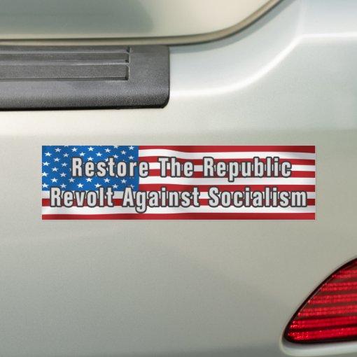 Anti Socialism Bumper Sticker | Zazzle