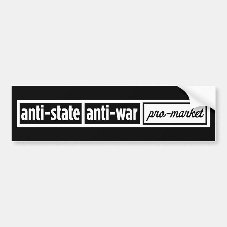 Anti-State Bumper Sticker | Zazzle