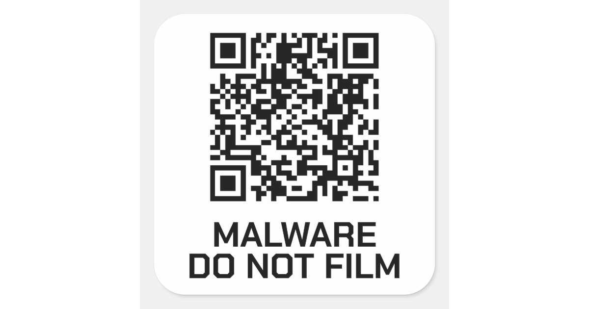 Anti-Surveillance Armor - Malware Warning Square Sticker | Zazzle