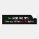 Anti-tailgater bumper sticker | Zazzle