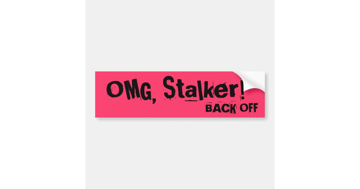 Anti Tailgater: STALKER bumper sticker | Zazzle