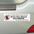 Anti Text and Driving Bumper Sticker | Zazzle