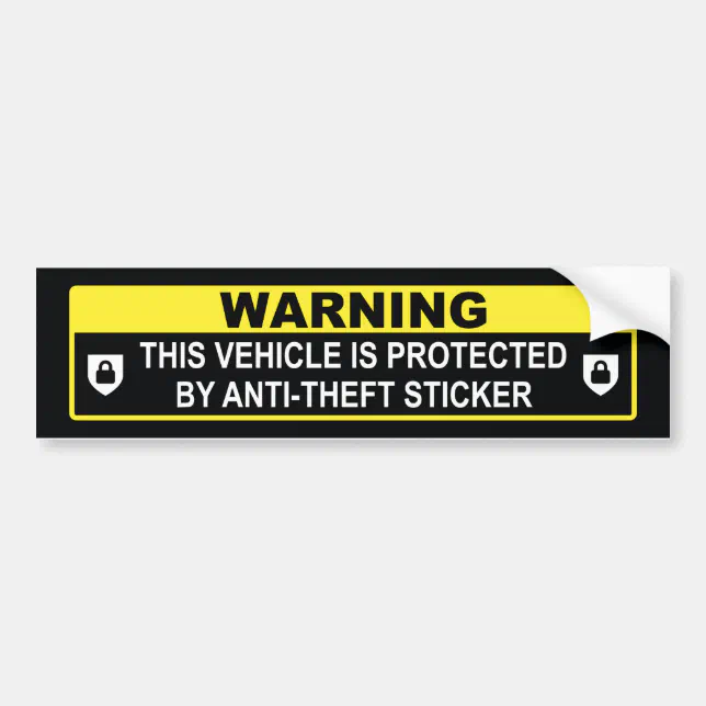 Anti-Theft Sticker | Zazzle