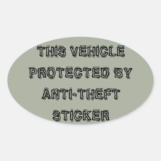 Anti-theft sticker | Zazzle.com