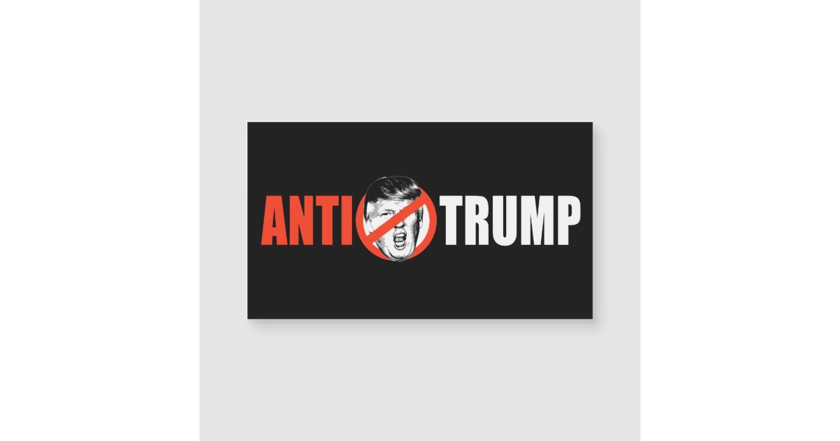 ANTI-TRUMP BANNER - white - - .png | Zazzle
