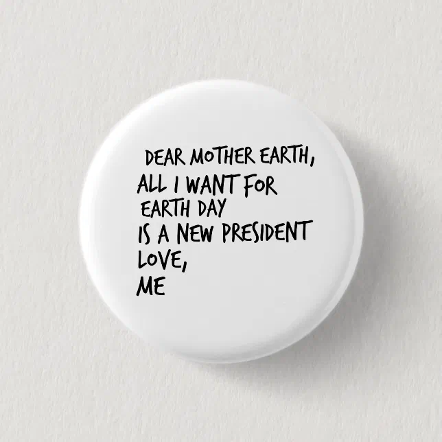 Anti-Trump Funny Political Humor Democrat Liberal Button | Zazzle