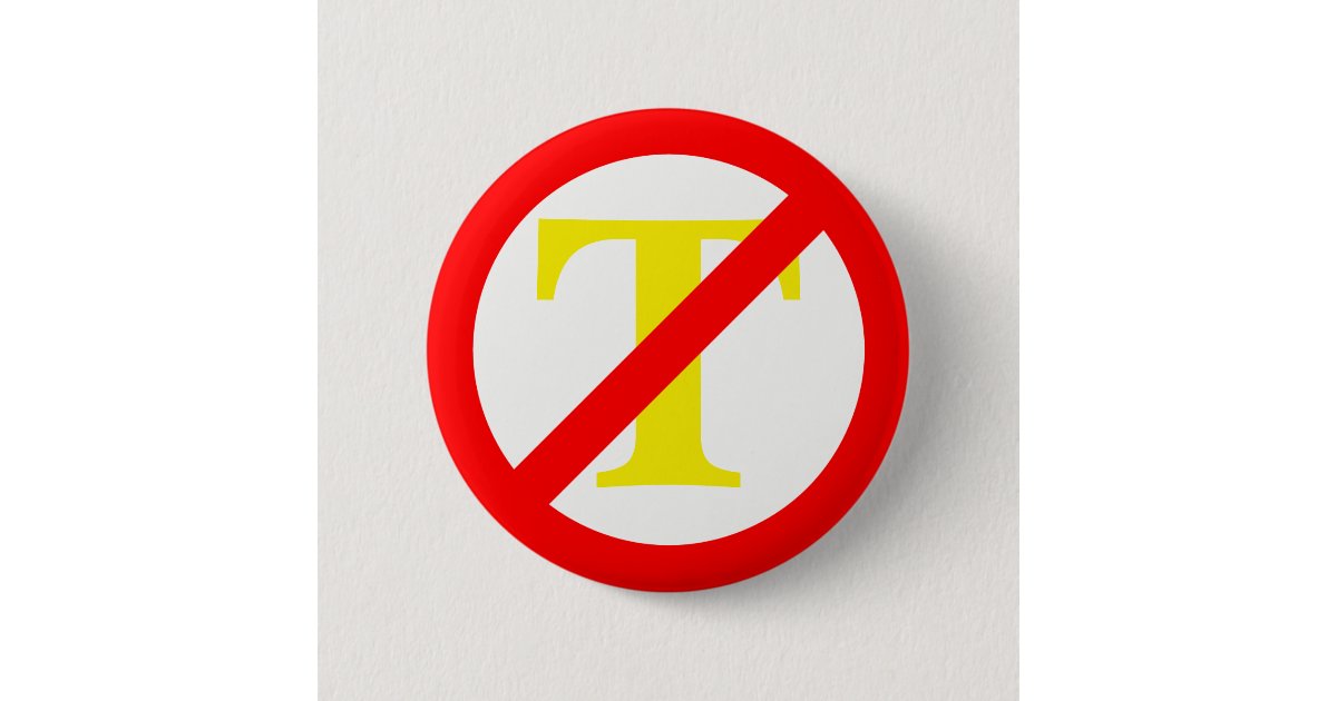 Anti-Trump Symbol Button | Zazzle