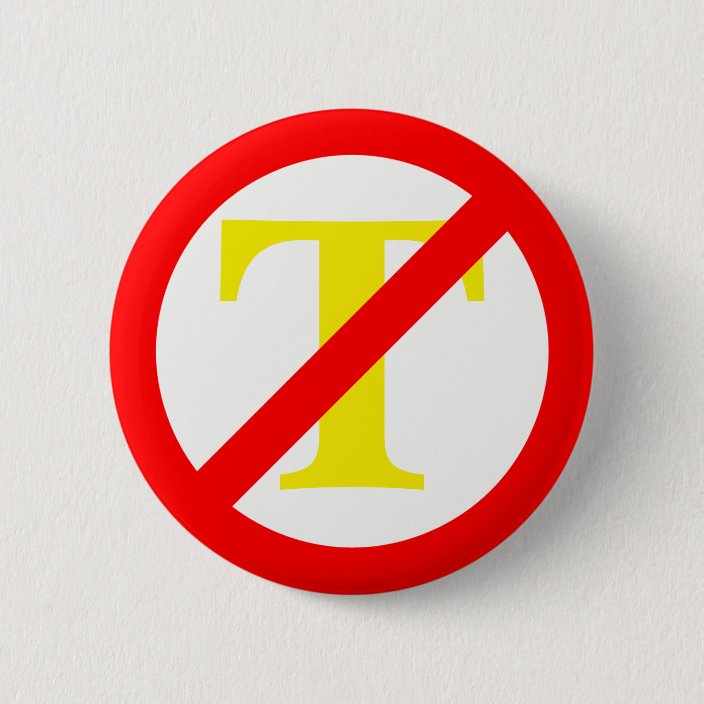 Anti-Trump Symbol Button | Zazzle.com