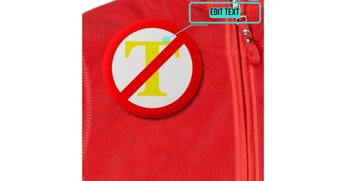 Anti-Trump Symbol Button | Zazzle