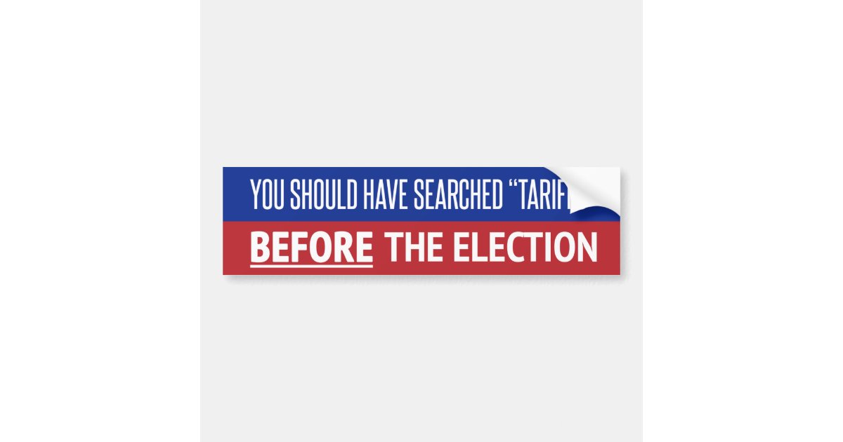 Anti-Trump Tariffs FAFO Bumper Sticker | Zazzle