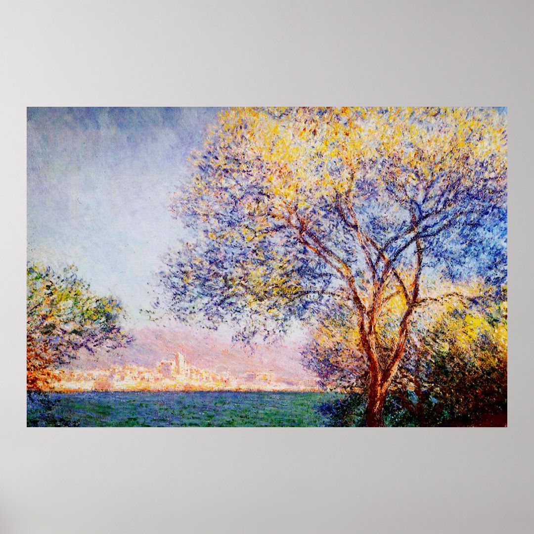 Antibes in the morning,1888 poster | Zazzle