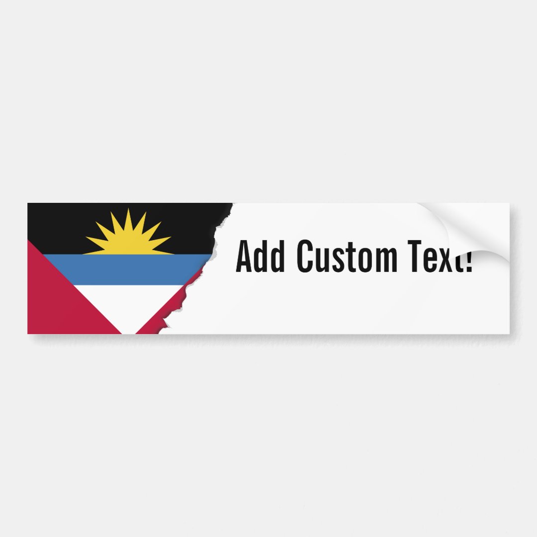 Antigua and Barbuda Flag Bumper Sticker | Zazzle