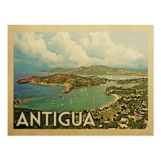 Antigua Vintage Travel Postcard | Zazzle.com