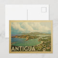 Antigua Vintage Travel Postcard | Zazzle