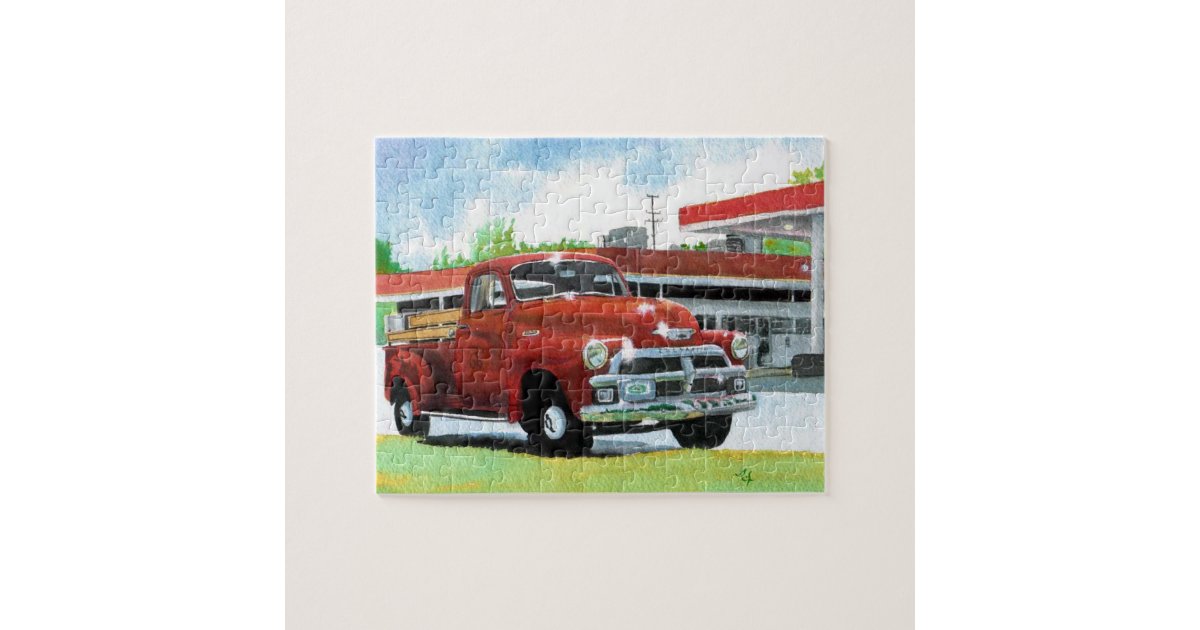 Antique 1954 Chevrolet Truck Jigsaw Puzzle | Zazzle