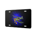 Antique airplane license plate | Zazzle