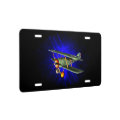 Antique airplane license plate | Zazzle