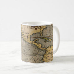 Antique Americas Map Coffee Mug | Zazzle