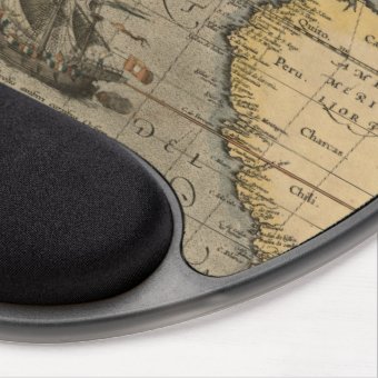 Antique Americas Map Gel Mousepad | Zazzle
