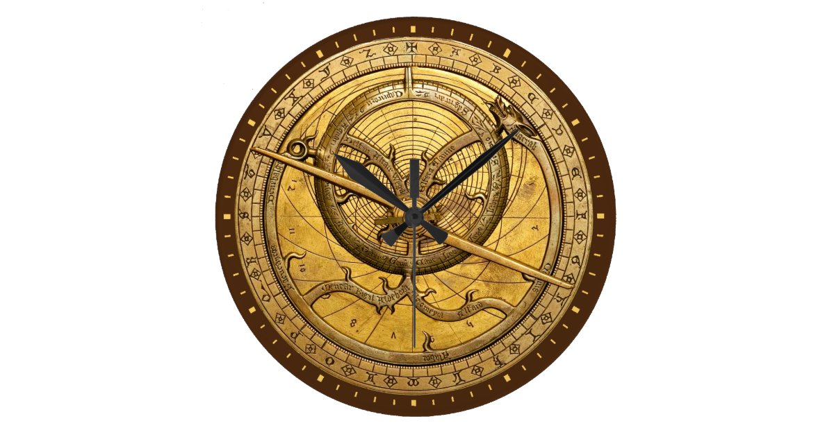 Antique Astrolabe Clock | Zazzle.com