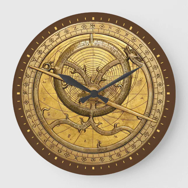 Antique Astrolabe Clock | Zazzle