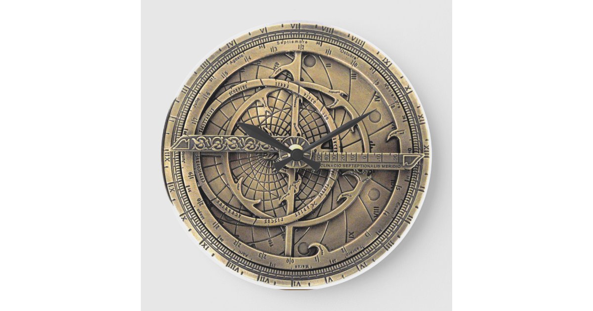 Antique Astrolabe Clock | Zazzle