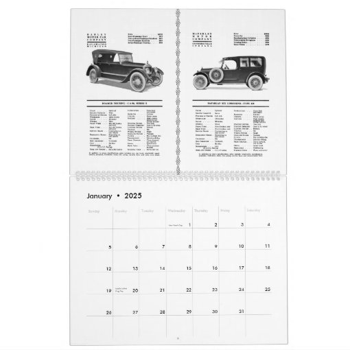 Antique Automobliles 1920 Classics - Classic Auto Calendar | Zazzle