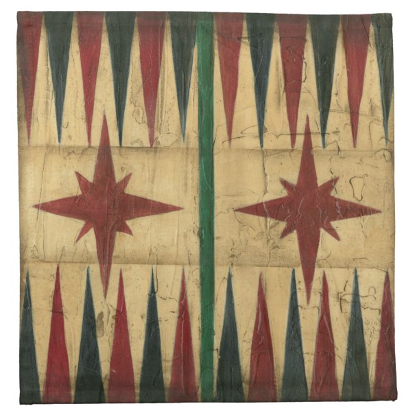 Antique Backgammon Game Board by Ethan Harper Fabric | Zazzle