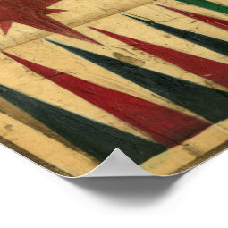 Antique Backgammon Game Board by Ethan Harper Poster | Zazzle