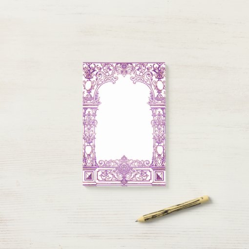 Antique Baroque Frame Post-it Notes | Zazzle