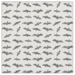 Halloween Bats Pattern Antique Illustrated Bat Art Fabric | Zazzle